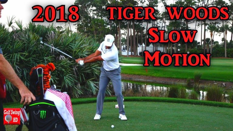 2018 TIGER WOODS SLOW MOTION FACE ON IRON GOLF SWING 1080 HD - FOGOLF ...