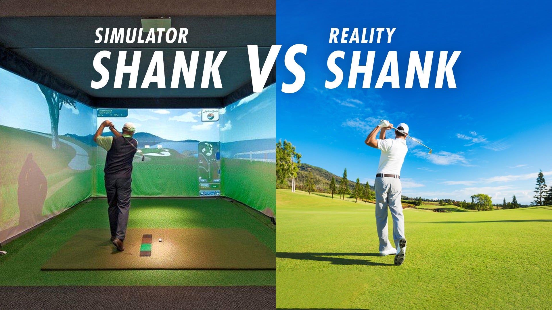 People who play a lot in golf simulators, how much difference in ...