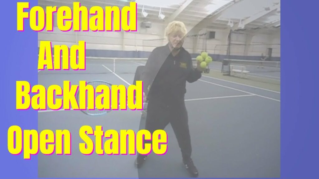 Forehand And Backhand Open Tennis Stance How To Hit An Open Stance ...