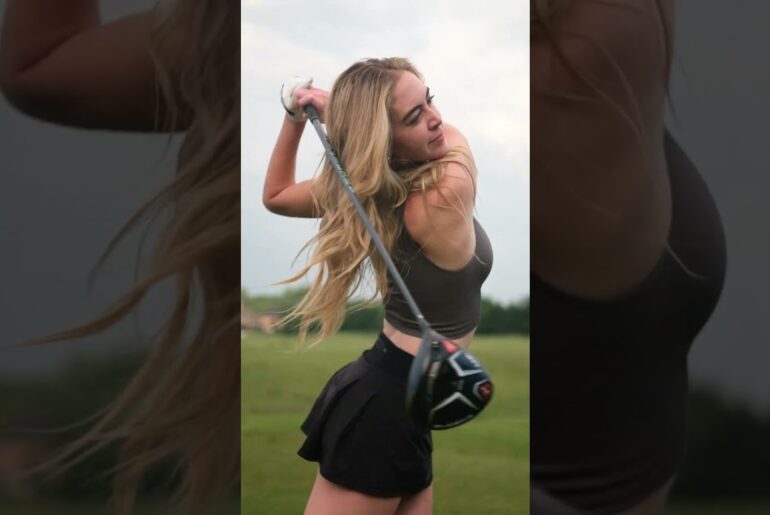 Paige spiranac golf at home , golf tik tok moment #golf #shorts # ...