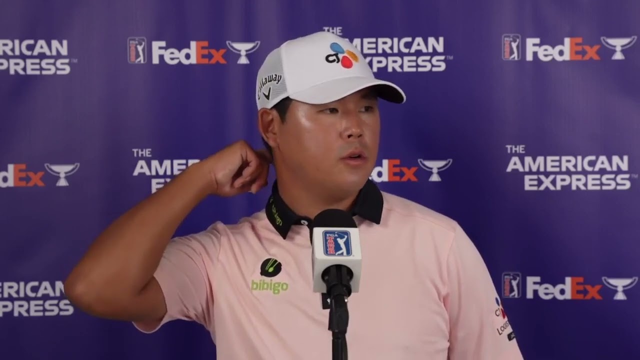 Si Woo Kim Friday Flash Interview 2024 The American Express - FOGOLF ...