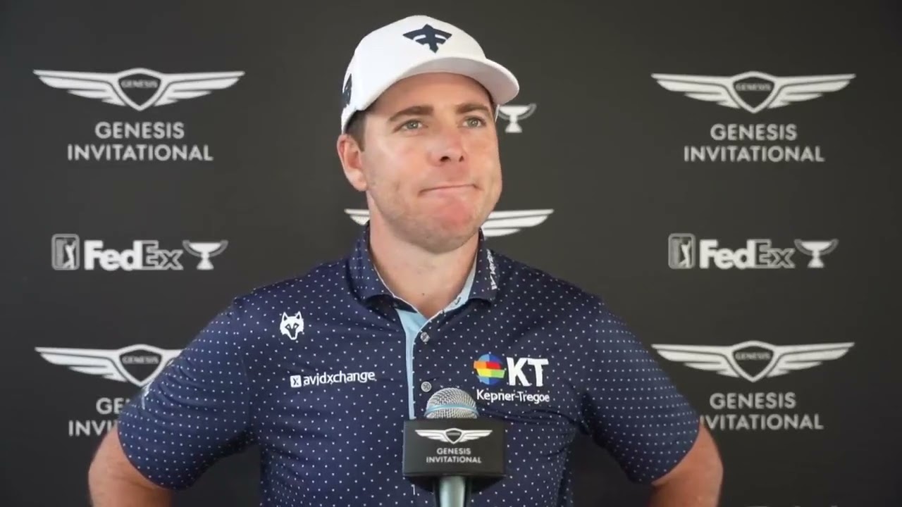 Luke List Sunday Flash Interview 2024 The Genesis Invitational © PGA ...