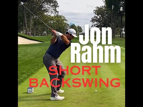 Jon Rahm's Driver Short Backswing in slow motion and swing drill ...