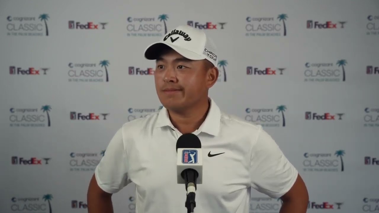 Kevin Yu Saturday Flash Interview 2024 Cognizant Classic in The Palm ...