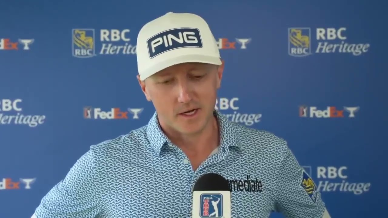 Mackenzie Hughes Friday Flash Interview 2024 RBC Heritage © PGA Tour ...