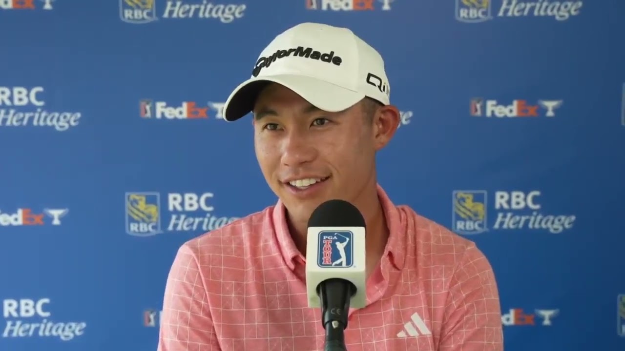 Collin Morikawa Friday Flash Interview 2024 RBC Heritage © PGA Tour ...