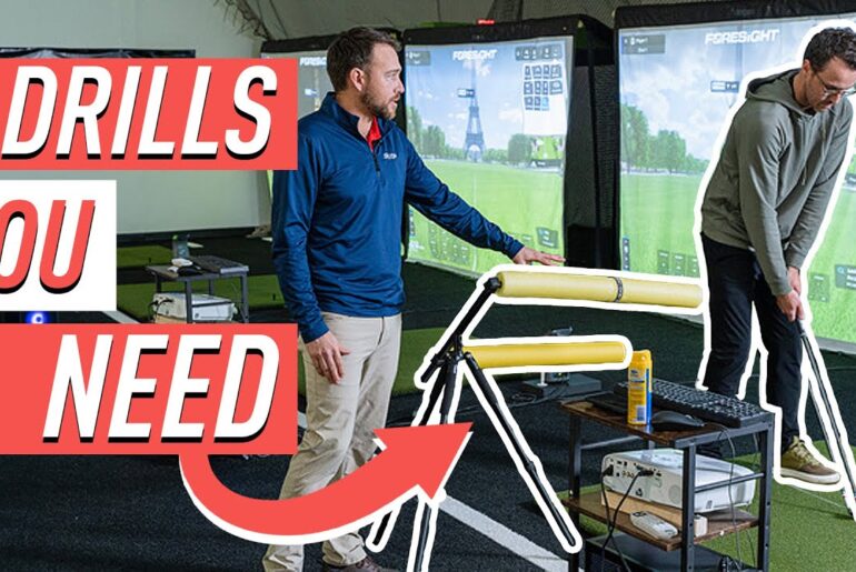 Alignment Stick Golf Drill To Fix Early Extension And Get Hips Deeper
