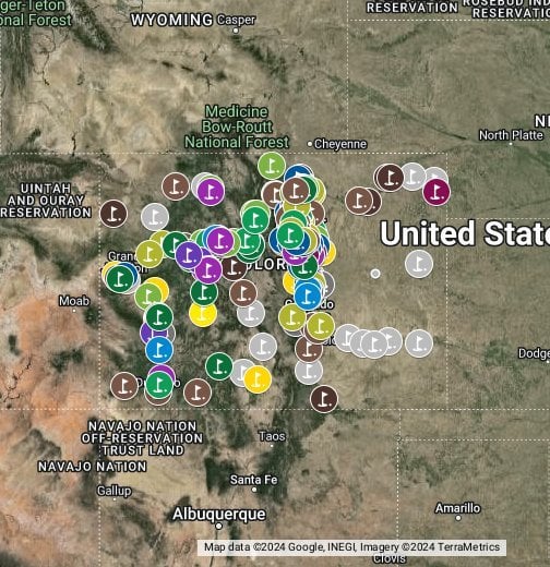 COLORADO GOLF: Inclusive List / MAP of all Colorado golf courses ...