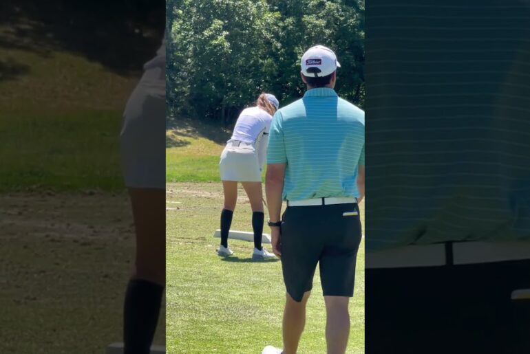 Play a hole with Paige Spiranac ! ️ ️ #golf #shorts #golfgirl | GOLF# ...