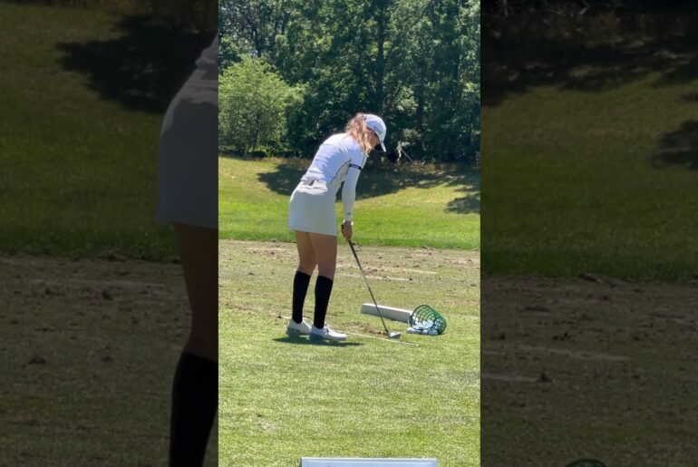 Play a hole with Paige Spiranac ! ️ ️ #golf #shorts #golfgirl | GOLF# ...