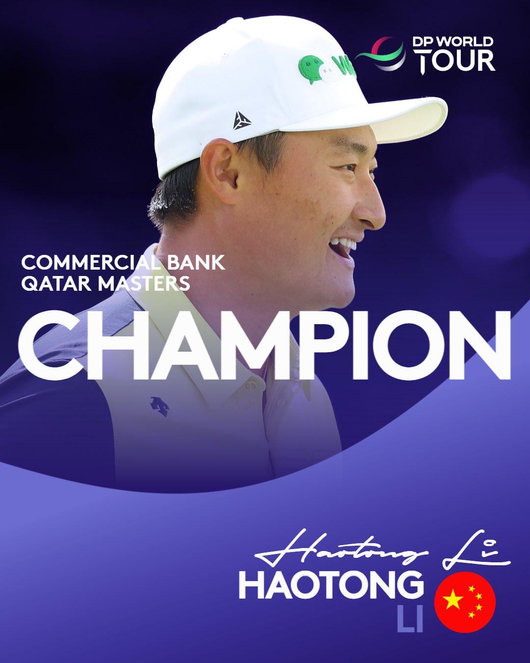 Haotong Li wins the Qatar Masters - FOGOLF - FOLLOW GOLF