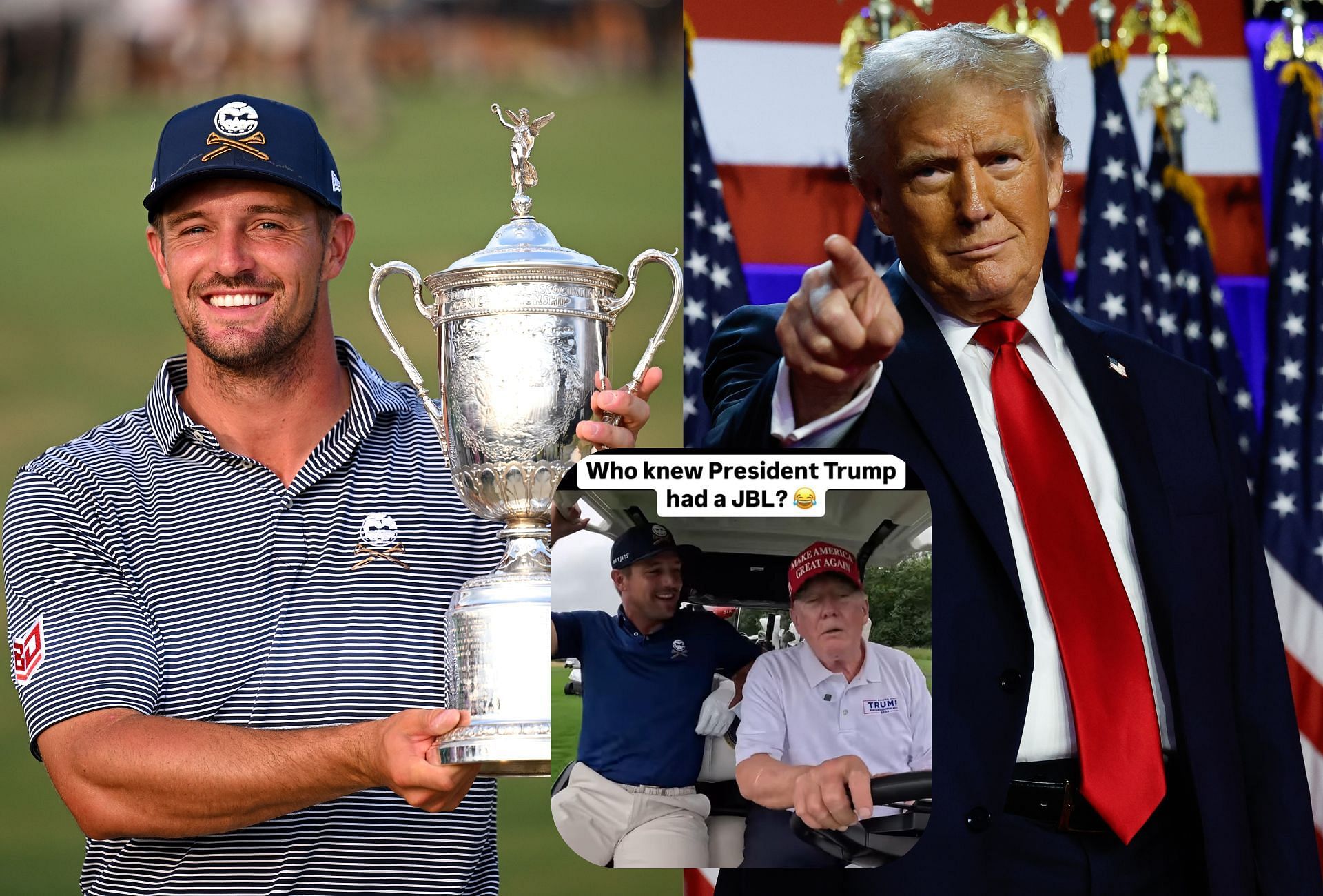 Bryson DeChambeau posts Donald Trump's impressive golf cart track with ...