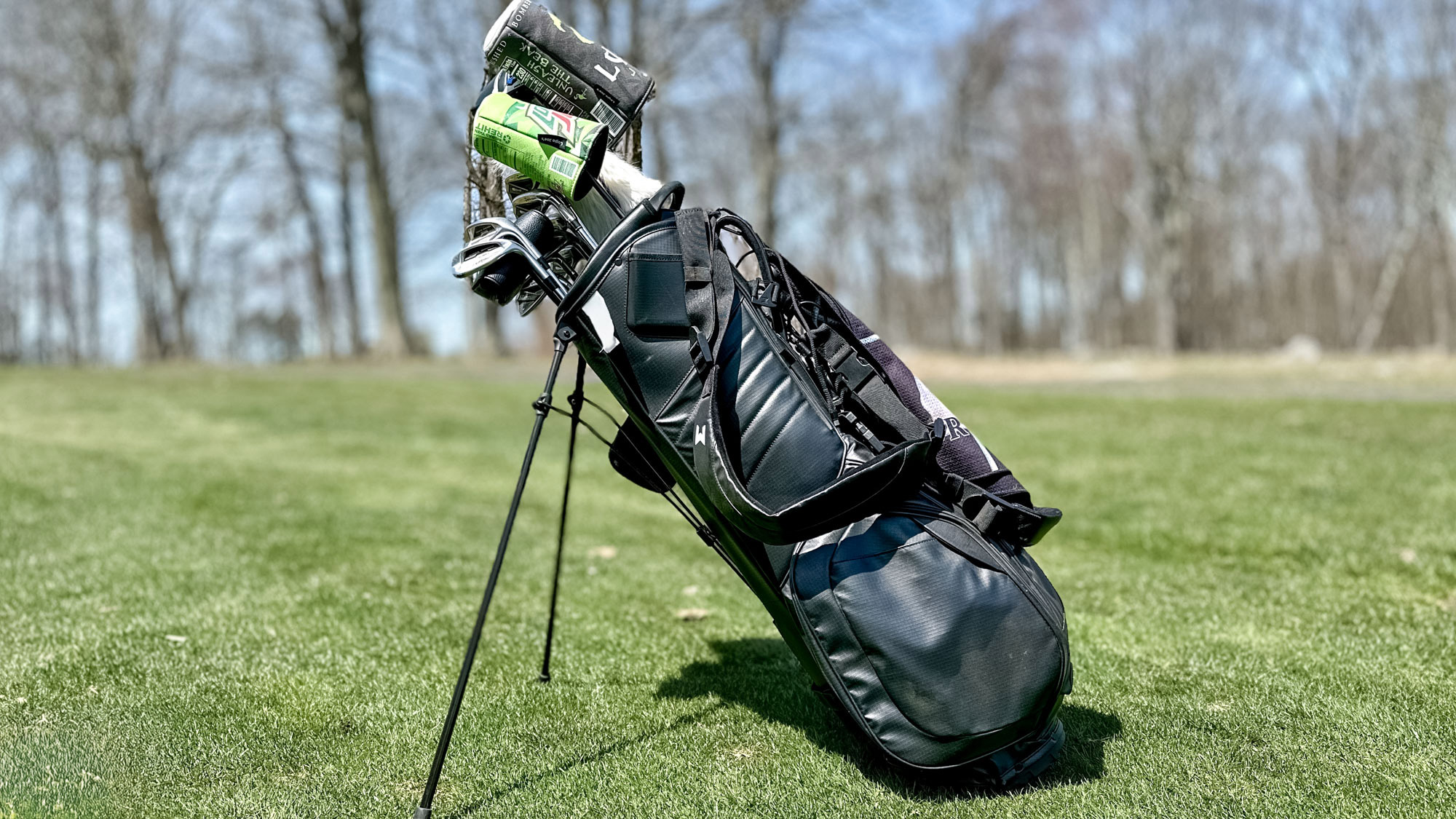 I tried this high-tech golf bag with a speaker and solar panel — and it ...