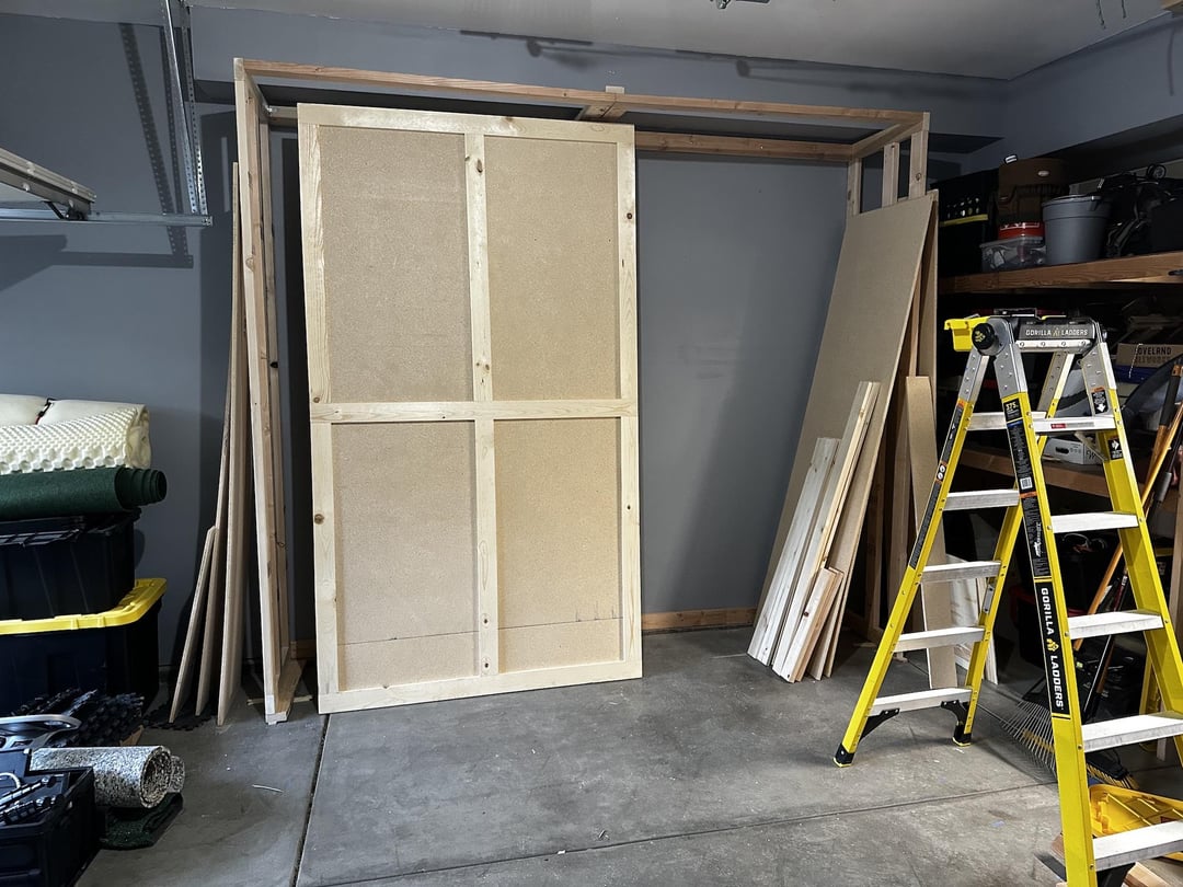 I built a murphy-bed style fold up sim in my garage - FOGOLF - FOLLOW GOLF